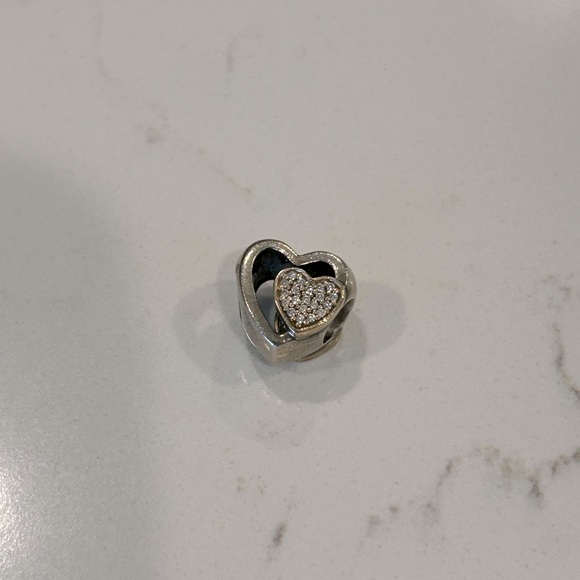 Pandora | Jewelry | Pandora Joined Together Heart 4k Silver Heart Charm ...
